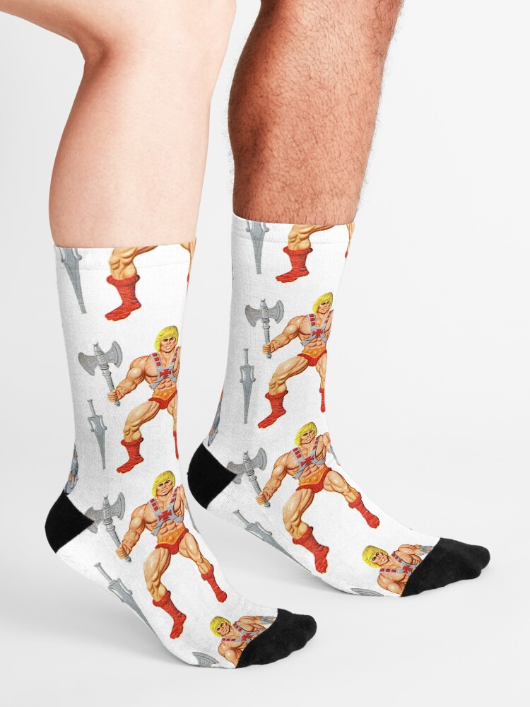 "Retro - HE MAN - The Most Powerful Man in the Universe !! " Socks by ...