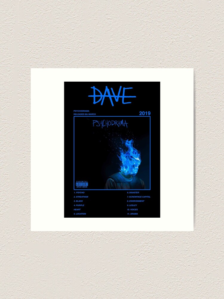 "Dave Psychodrama artwork" Art Print for Sale by DesignedFandom | Redbubble