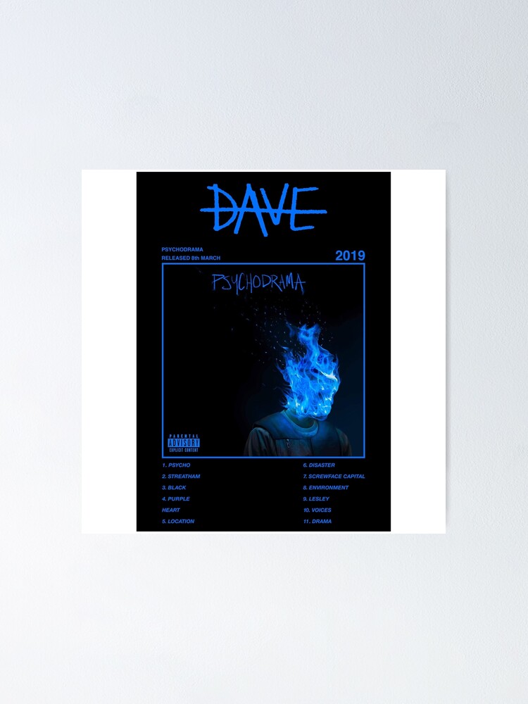 "Dave Psychodrama artwork" Poster for Sale by DesignedFandom | Redbubble