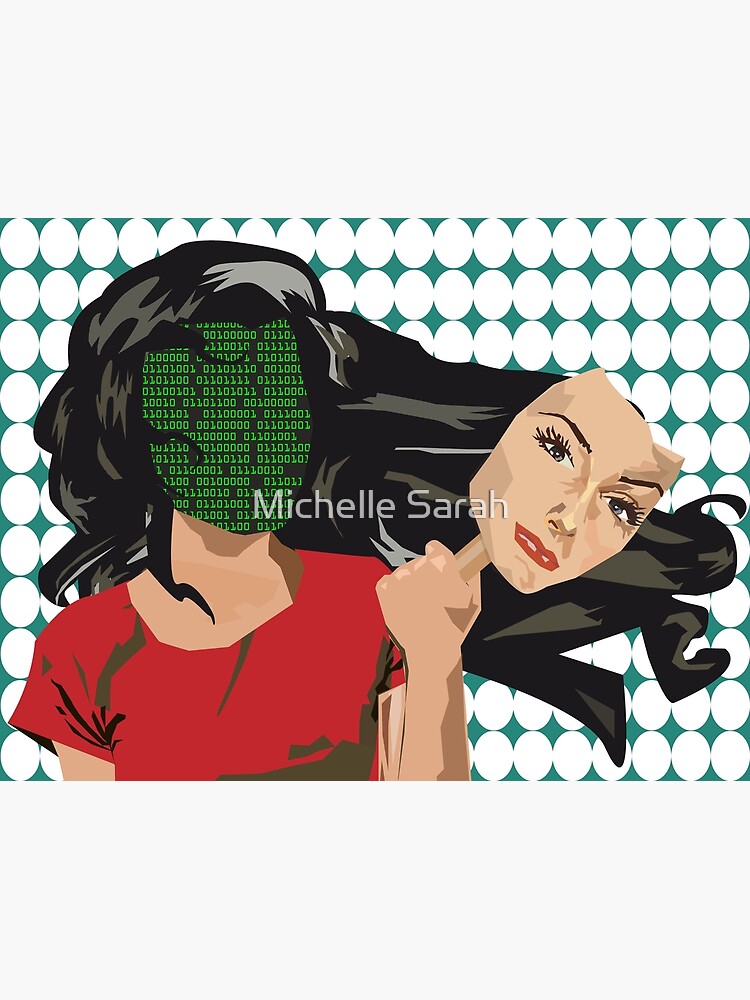 "Face Removed Robot Girl with "Karl Marx is in Love" in Binary Code ...