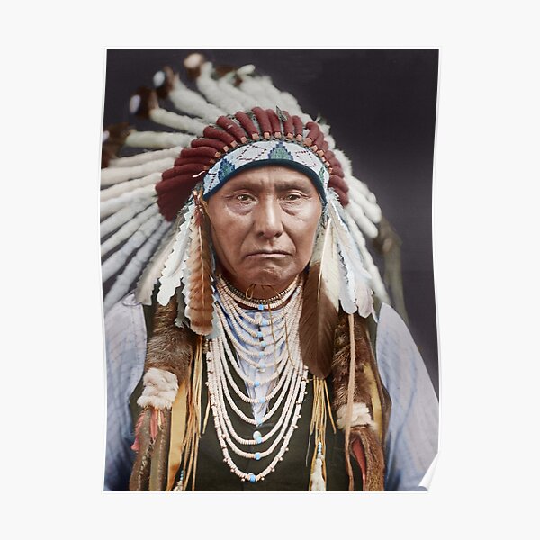 "Chief Joseph - Nez Perce, 1840 – 1904" Poster for Sale by agryshraf ...
