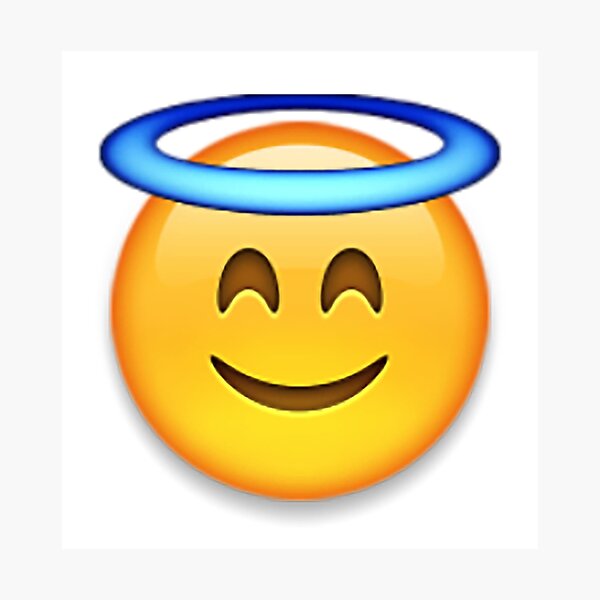 "Engel Emoji" Fotodruck von idkbutpuppies | Redbubble