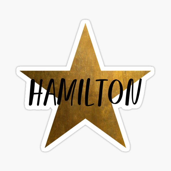 Hamilton Star Stickers | Redbubble