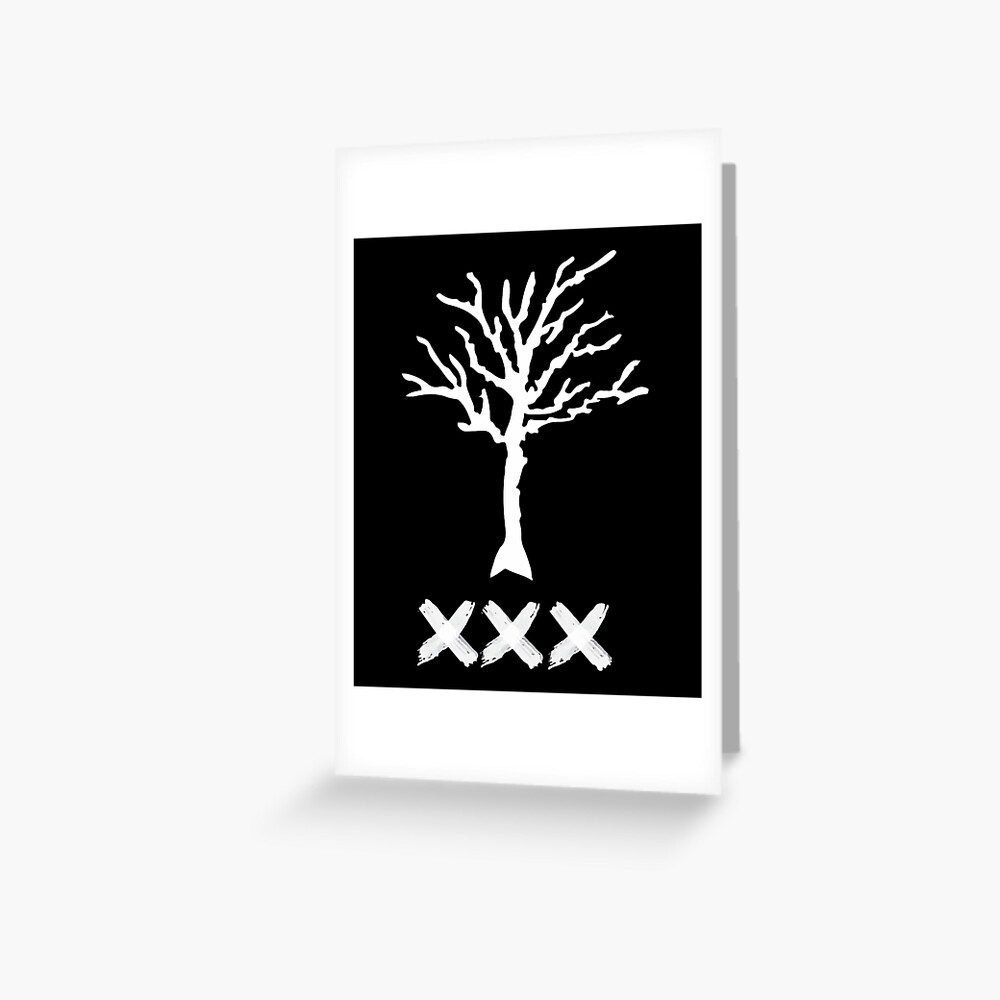 Tarjetas de felicitación «xxxtentacion Tree Logo» de Novaque | Redbubble