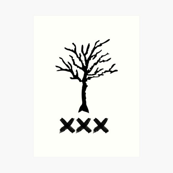 "xxxtentacion Tree Logo" Art Print by Novaque | Redbubble
