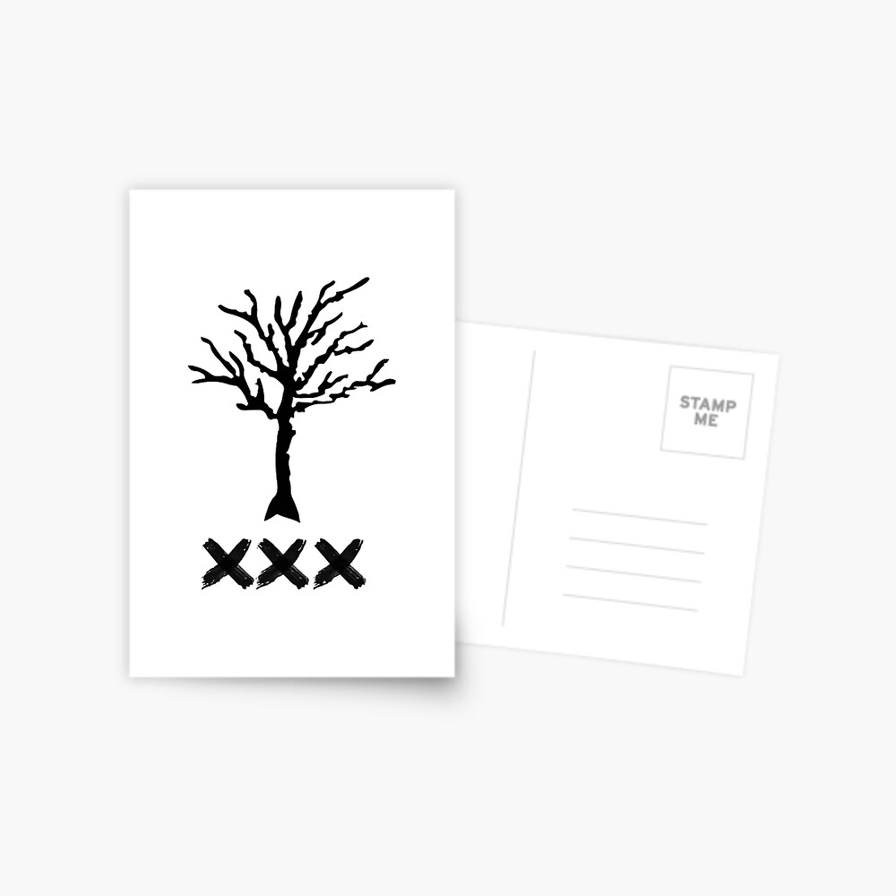 "xxxtentacion Tree Logo" Postcard by Novaque | Redbubble