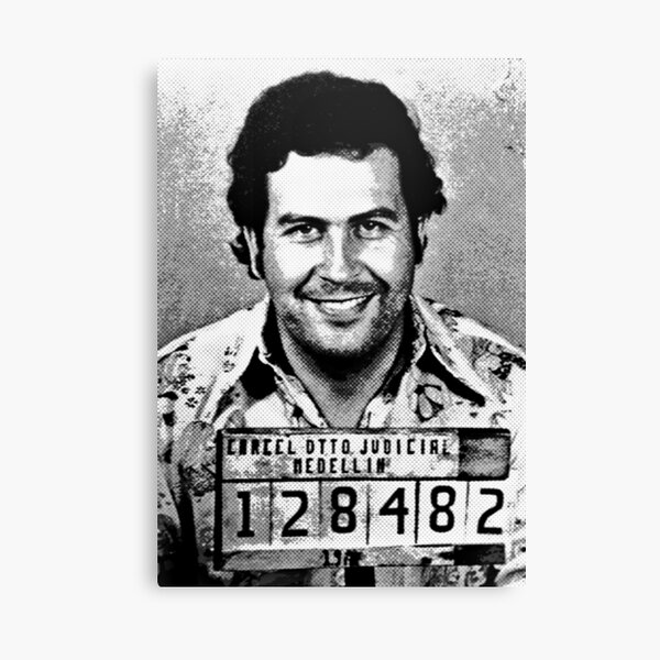 Pablo Escobar Mugshot Canvas Prints | Redbubble