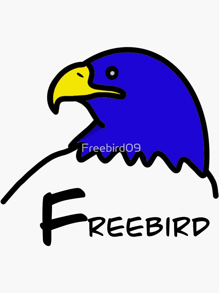 "Freebird logo " Sticker for Sale by Freebird09 | Redbubble