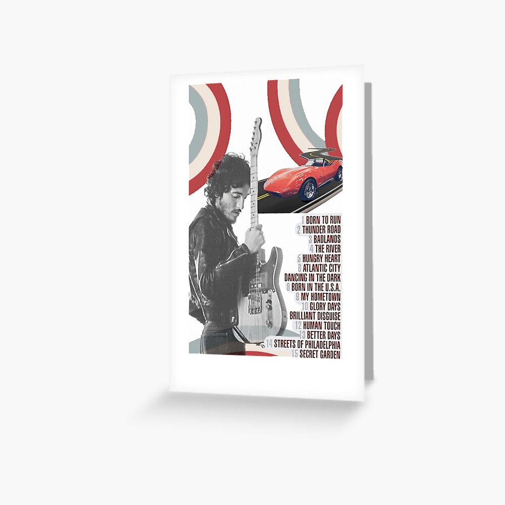 "Bruce Springsteen " Greeting Card by Rbrowne11 | Redbubble