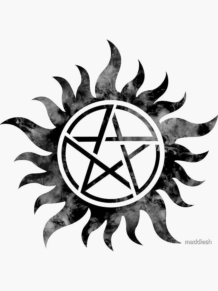 "Anti-Possesion (black)" Sticker for Sale by maddiesh | Redbubble