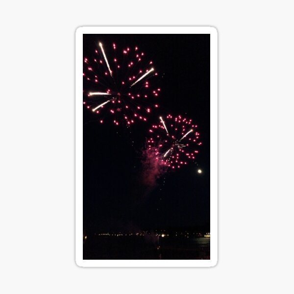 "fire works" Sticker for Sale by annie-fine-art | Redbubble