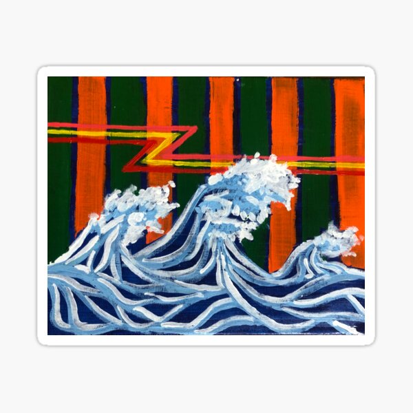 "Wave" Sticker for Sale by Alexander Hoagland | Redbubble