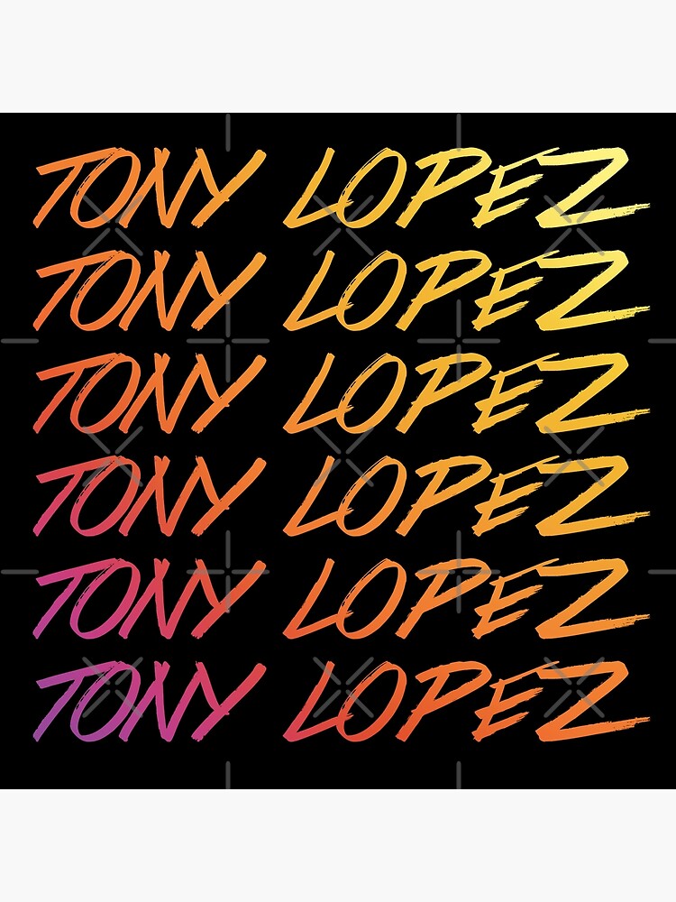 "Tony Lopez Logo name rainbow - Tiktok Lopez brothers" Art Print by ...