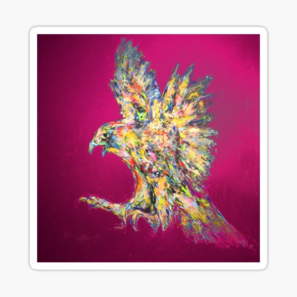 "The Hawk" Sticker by QueenMalerin | Redbubble