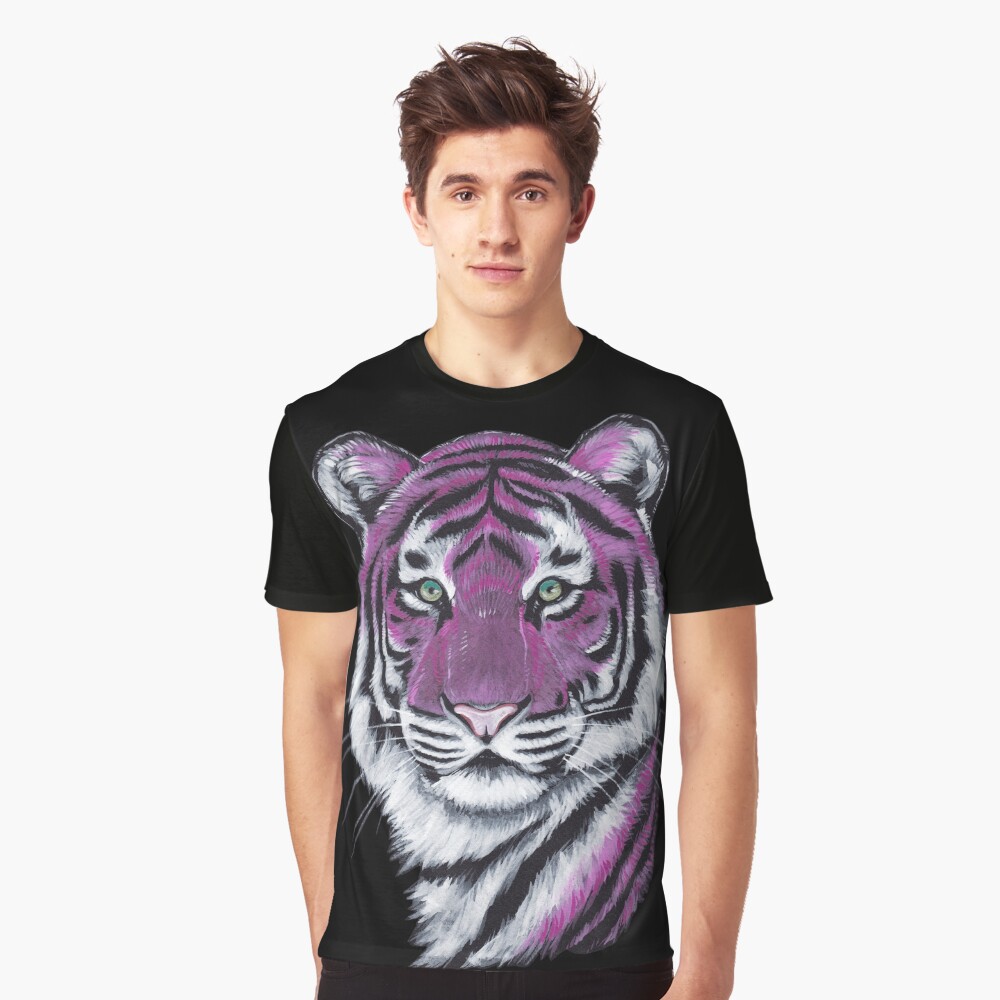 "Purple Tiger " Sticker for Sale by kattvalk | Redbubble