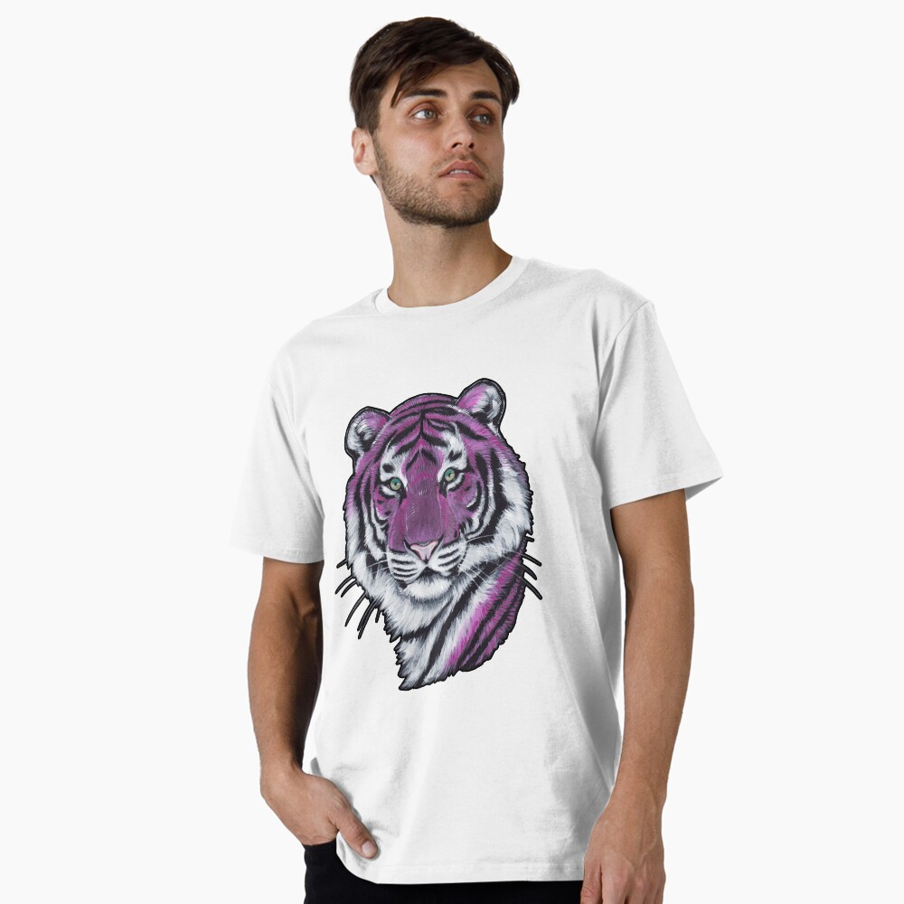 "Purple Tiger " Sticker for Sale by kattvalk | Redbubble