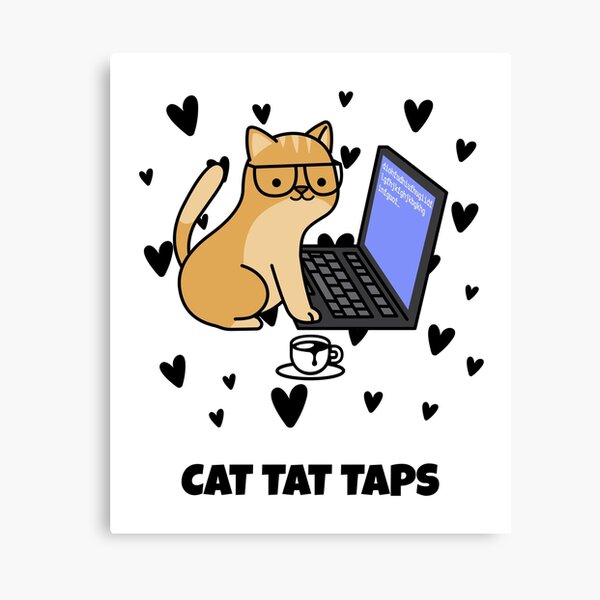 "Cat Tat Taps" Canvas Print for Sale by teeshirts4hire | Redbubble