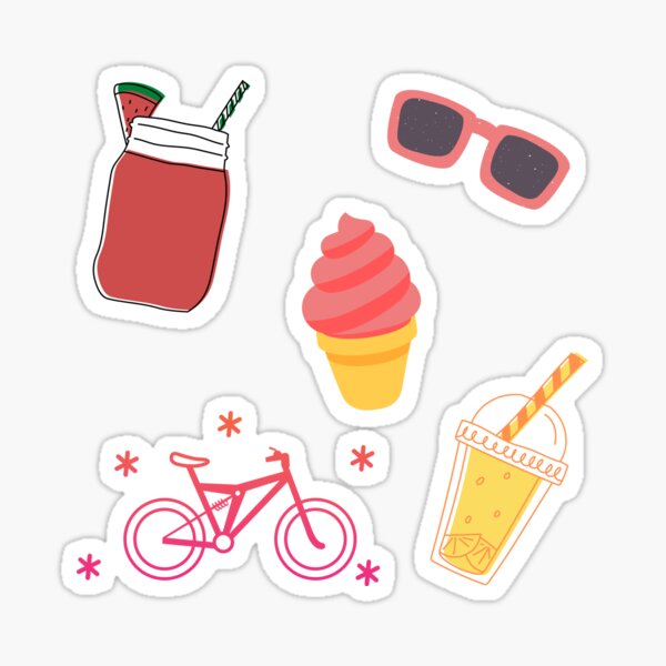 "Summer pack " Sticker for Sale by Aya-shams | Redbubble