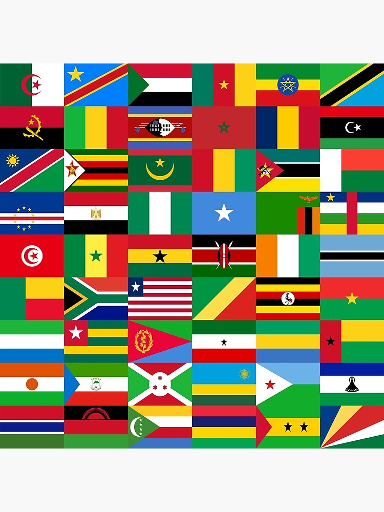 "Flags of Africa" Poster by GeronimoGeorge | Redbubble