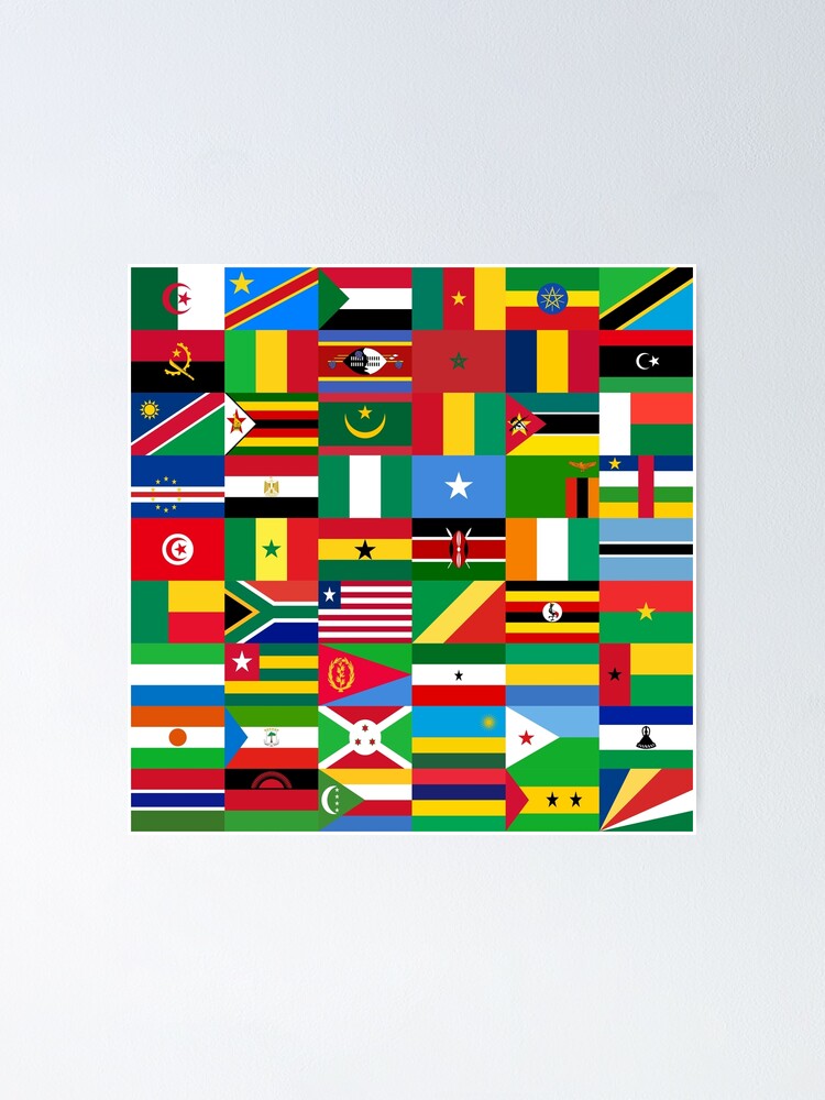 "Flags of Africa" Poster by GeronimoGeorge | Redbubble