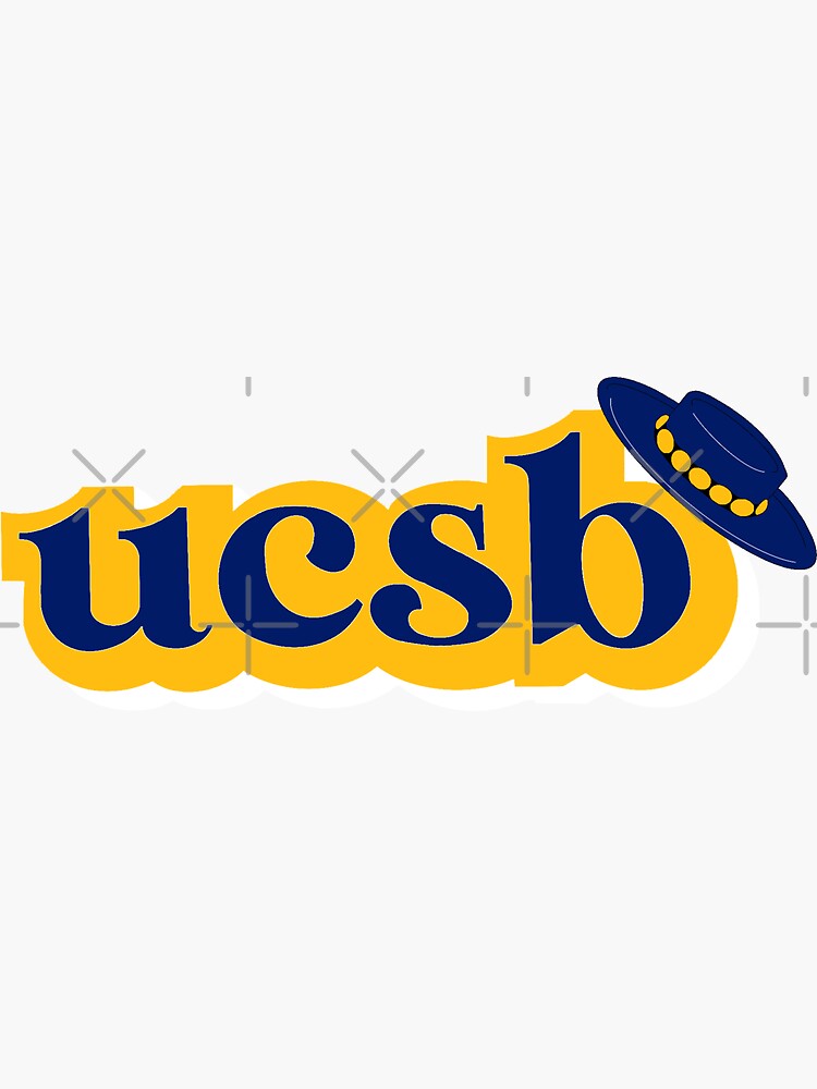 "UCSB Gaucho " Sticker for Sale by elenamineo | Redbubble