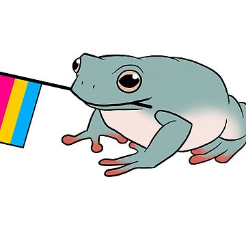 "Pansexual Pride Flag Frog" Sticker for Sale by hawth-art | Redbubble