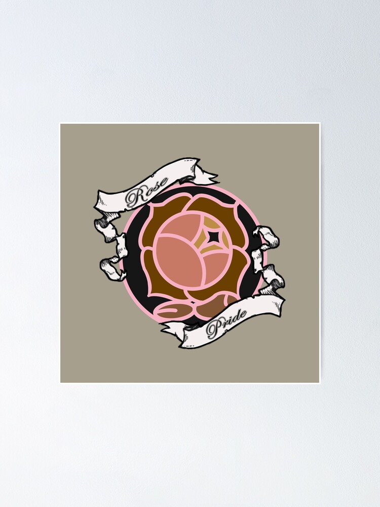 "Rose Pride BLM Pink Border" Poster by TrotLOeilArt | Redbubble