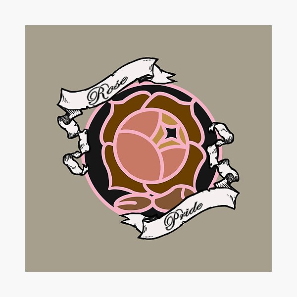 "Rose Pride BLM Pink Border" Photographic Print for Sale by ...
