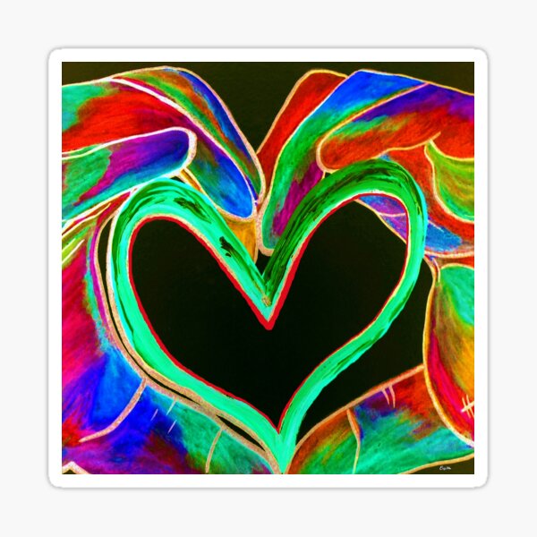 "Universal Sign for LOVE" Sticker for Sale by EloiseArt | Redbubble
