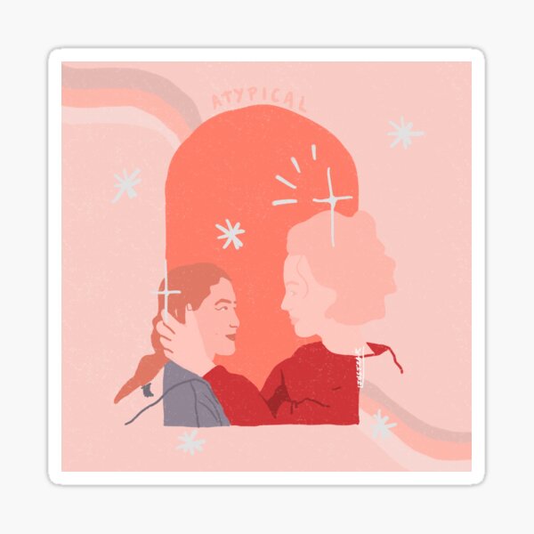 "atypical artwork" Sticker by ijustrar | Redbubble