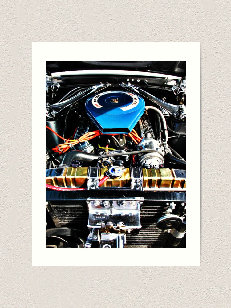 "American Muscle Car Engine" Art Print by htrdesigns | Redbubble