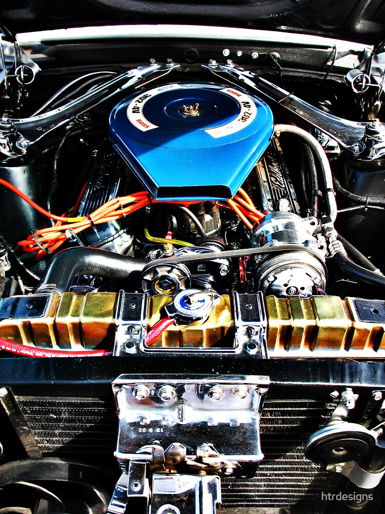 "American Muscle Car Engine" Art Print by htrdesigns | Redbubble