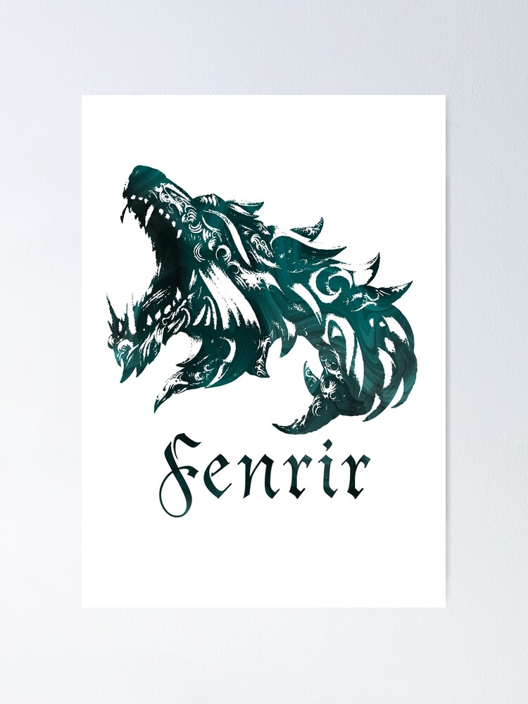 "Fenrir" Poster for Sale by Hedgeh0g | Redbubble