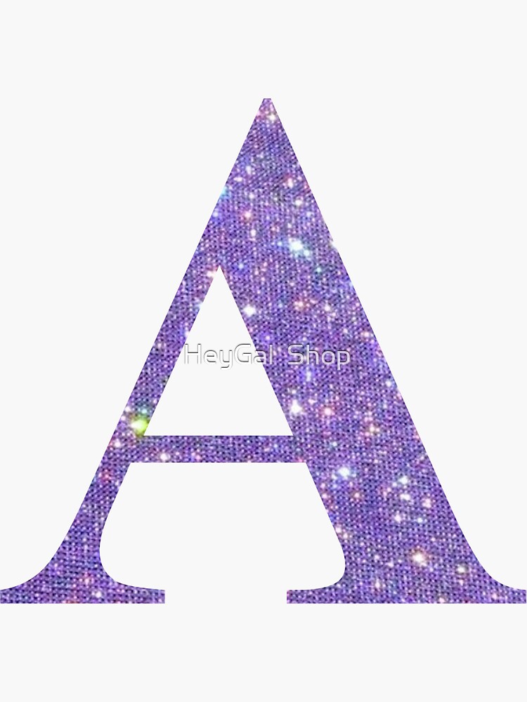"Alpha - Purple Glitter Greek Letter" Sticker for Sale by allyspalding ...