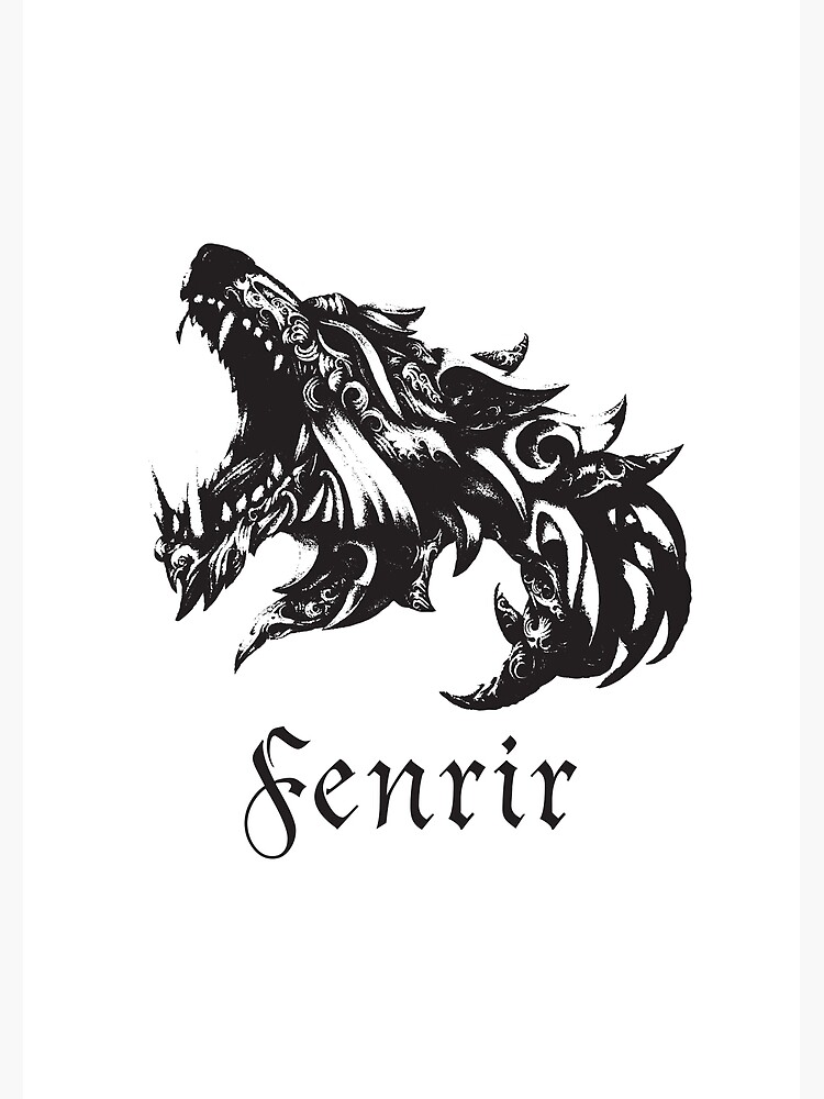"Fenrir" Poster for Sale by Hedgeh0g | Redbubble