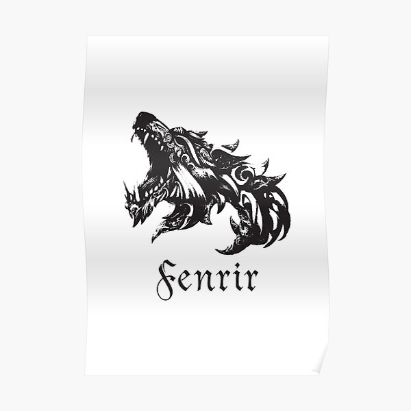 "Fenrir" Poster for Sale by Hedgeh0g | Redbubble