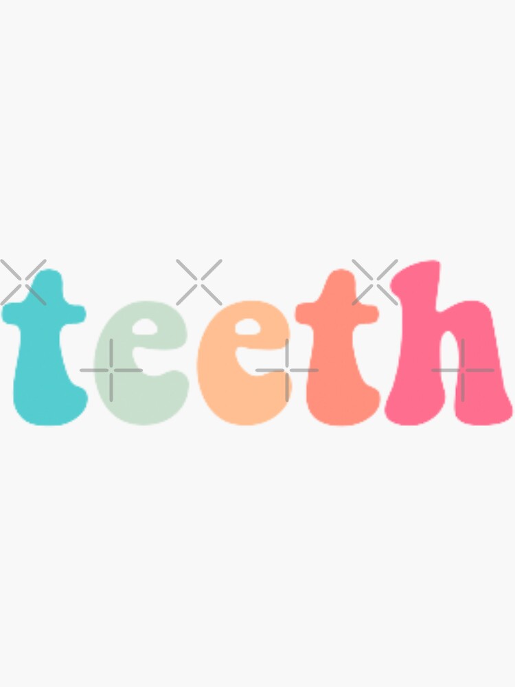 "Teeth By 5SOS Aesthetic" Sticker by torilloydjones | Redbubble