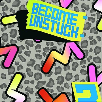 "Become Unstuck" Sticker for Sale by Armands17 | Redbubble