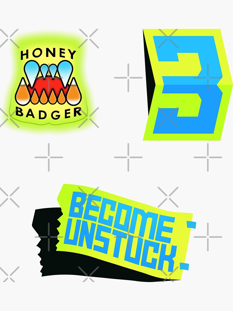 "Become Unstuck" Sticker for Sale by Armands17 | Redbubble