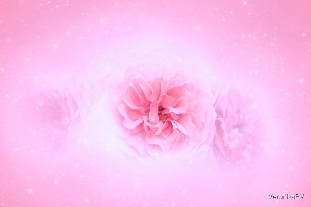 "Dreams With Pink Roses" by Veronika2V | Redbubble