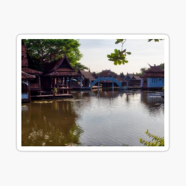 "Floating Market Stalls" Sticker by urbanfragments | Redbubble