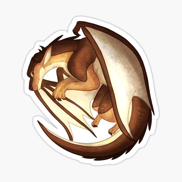 "Mudwing-Wings of Fire" Sticker von BlueDragon15 | Redbubble