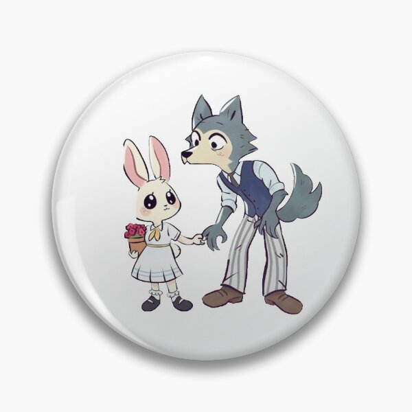 "Legoshi, Haru, Beastars" Pin for Sale by Xenovia15 | Redbubble