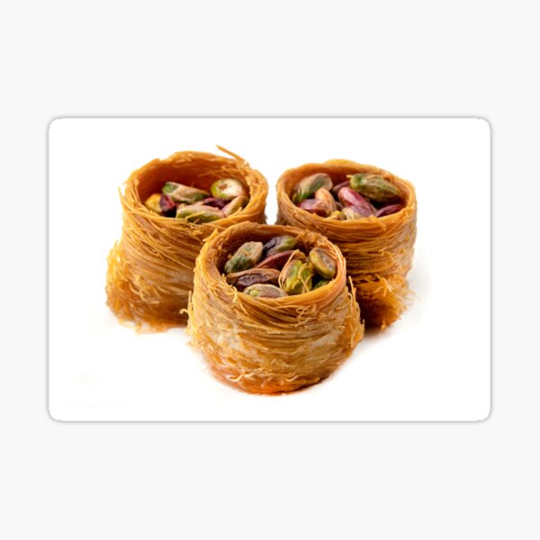 "Bird nest baklava" Sticker for Sale by troianifabrizio | Redbubble