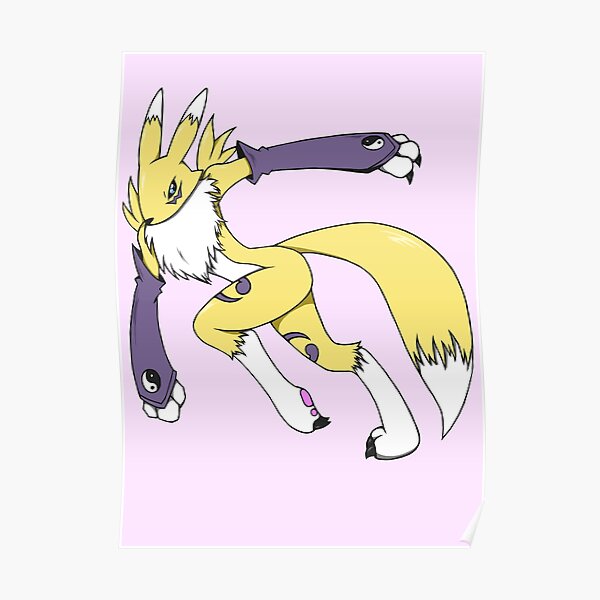 "Renamon " Poster by ragnerrok | Redbubble