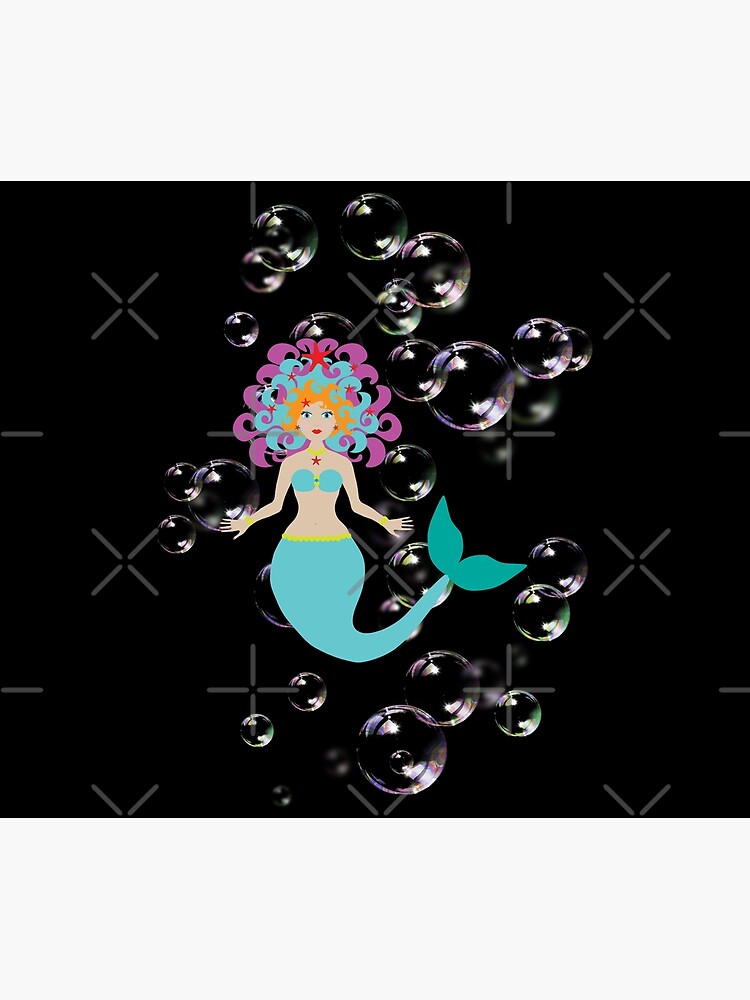 "Medusa Mermaid with Bubbles" Poster for Sale by rlguieb | Redbubble