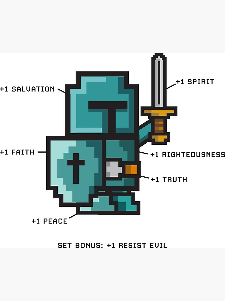 "8bit Armor of God" Poster for Sale by kybeaty | Redbubble