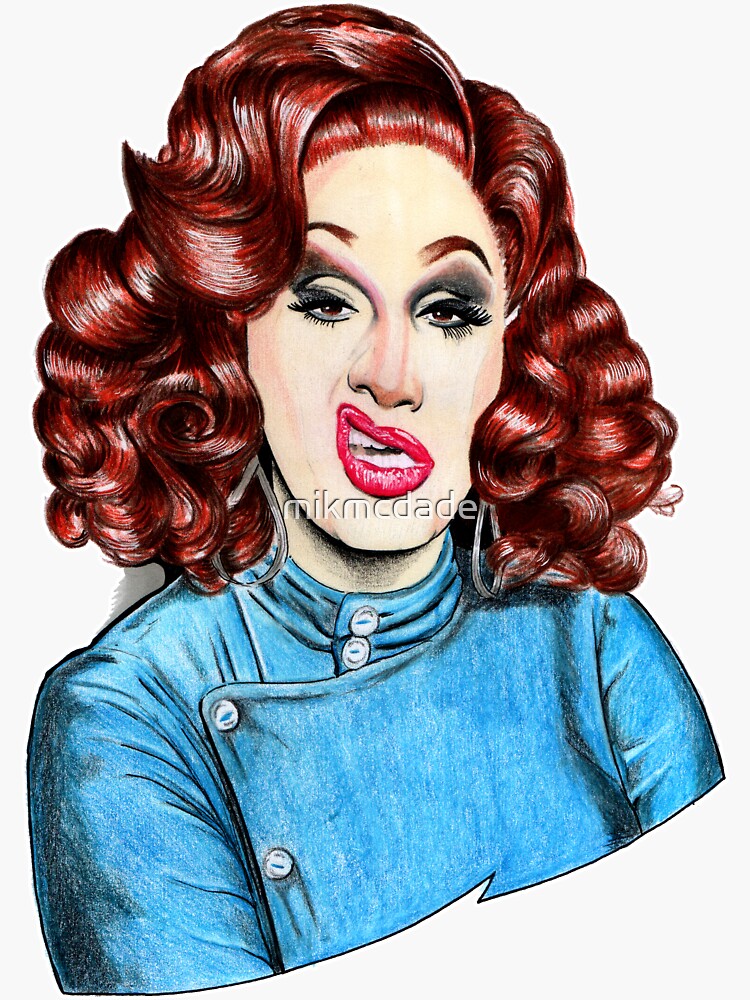 "Jinkx Monsoon Fan Art" Sticker by mikmcdade | Redbubble