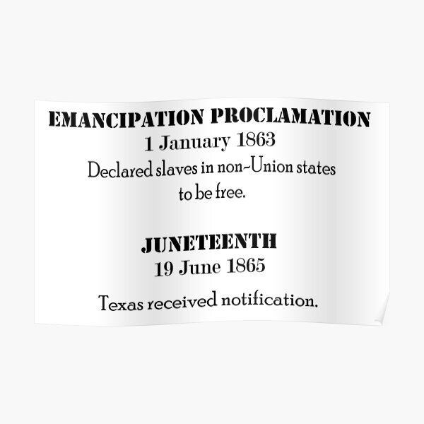 Emancipation Proclamation Posters | Redbubble