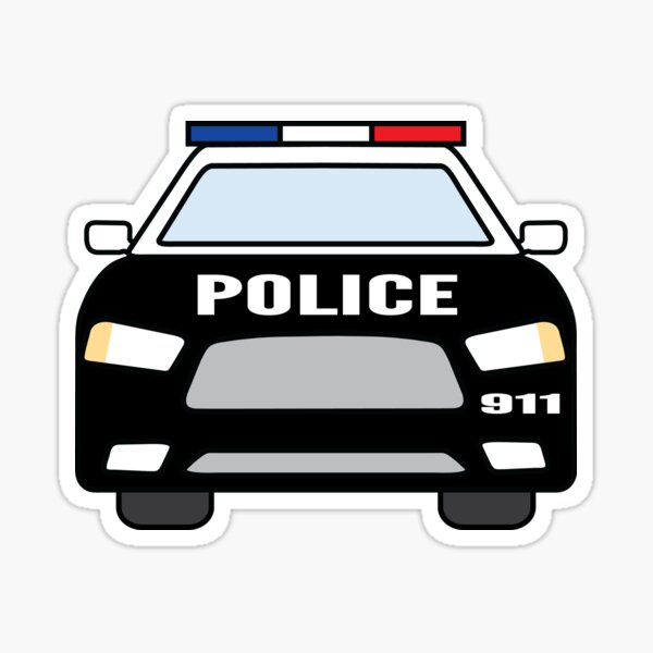 "Police Car" Sticker for Sale by PLLDesigns | Redbubble
